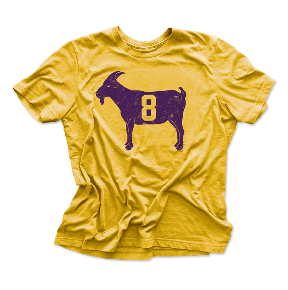 Kobe "GOAT 8" Gold Vintage T-shirt by Official Goat Gear – officialgoatgear
